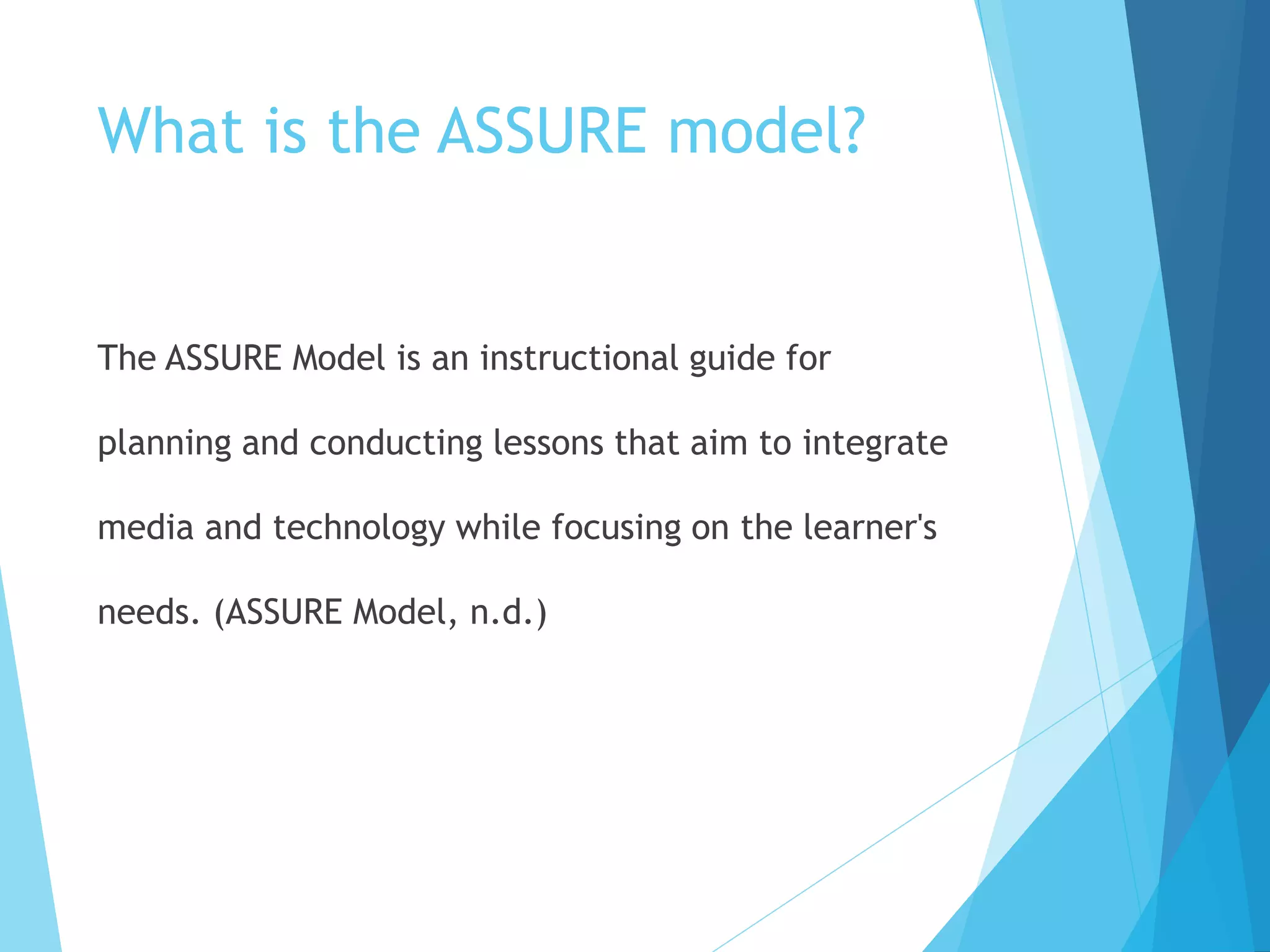 The ASSURE Model | PPTX