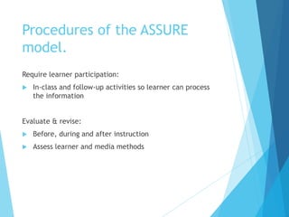 The ASSURE Model | PPTX