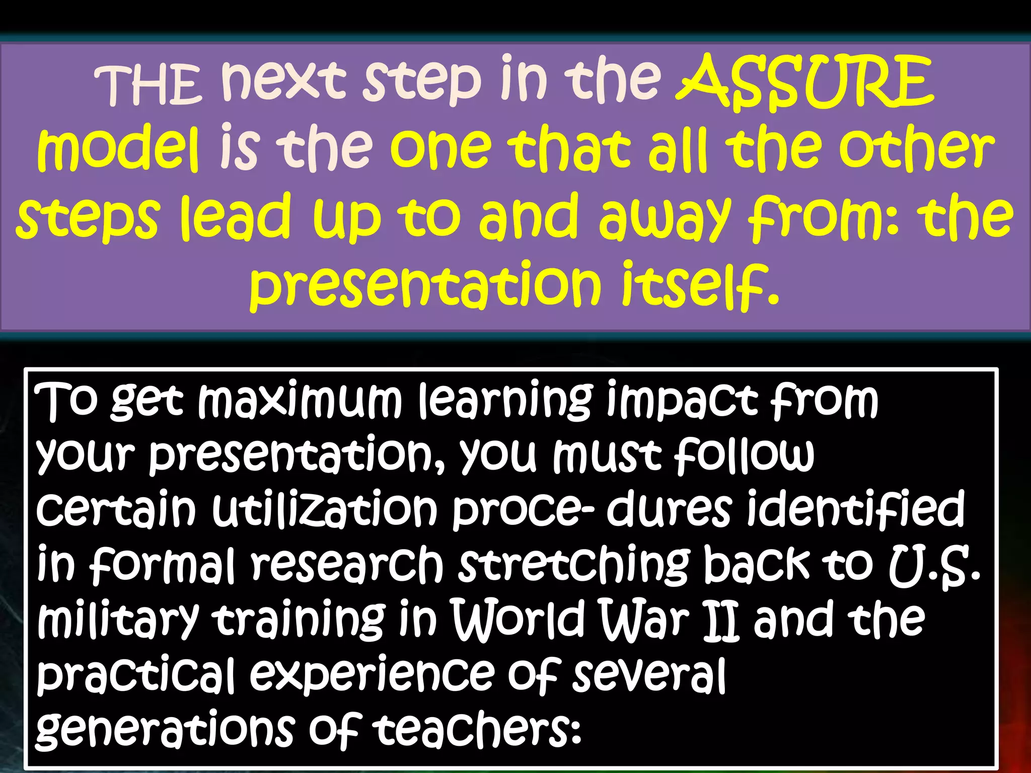 Assure model report | PPTX