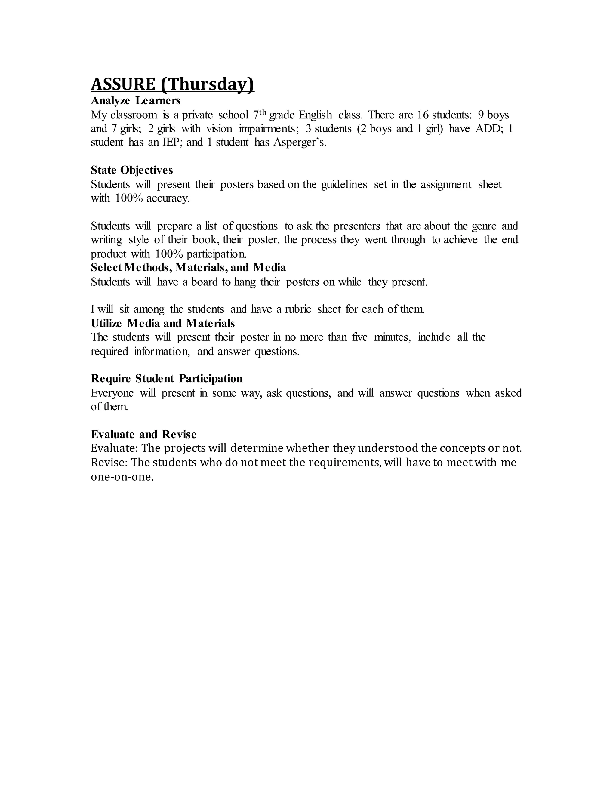 Assure Thursday | PDF