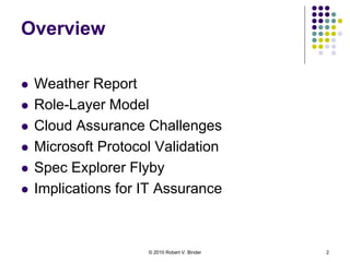 Assurance for Cloud Computing | PPT