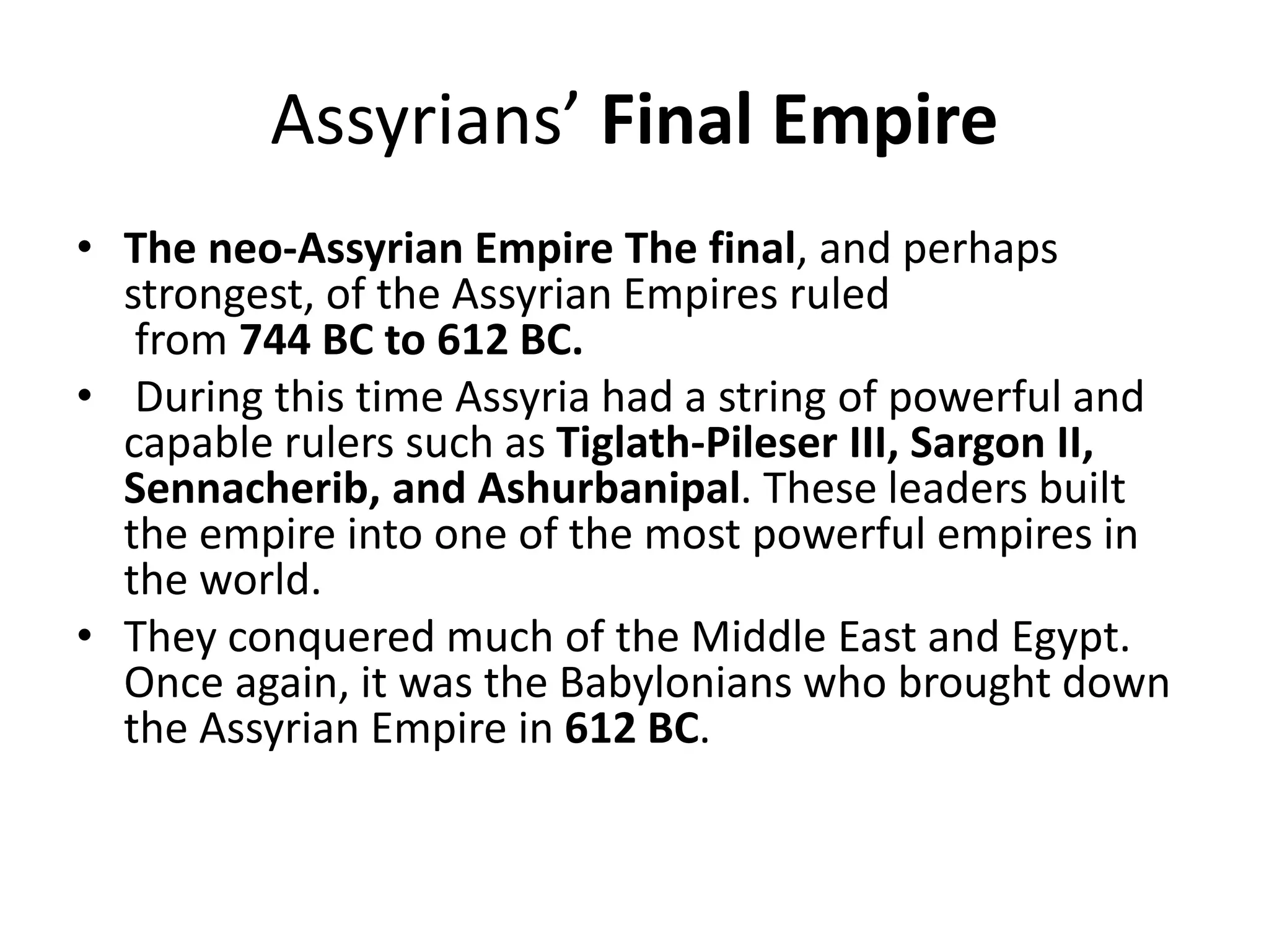 Assyrian Civilization | PPTX