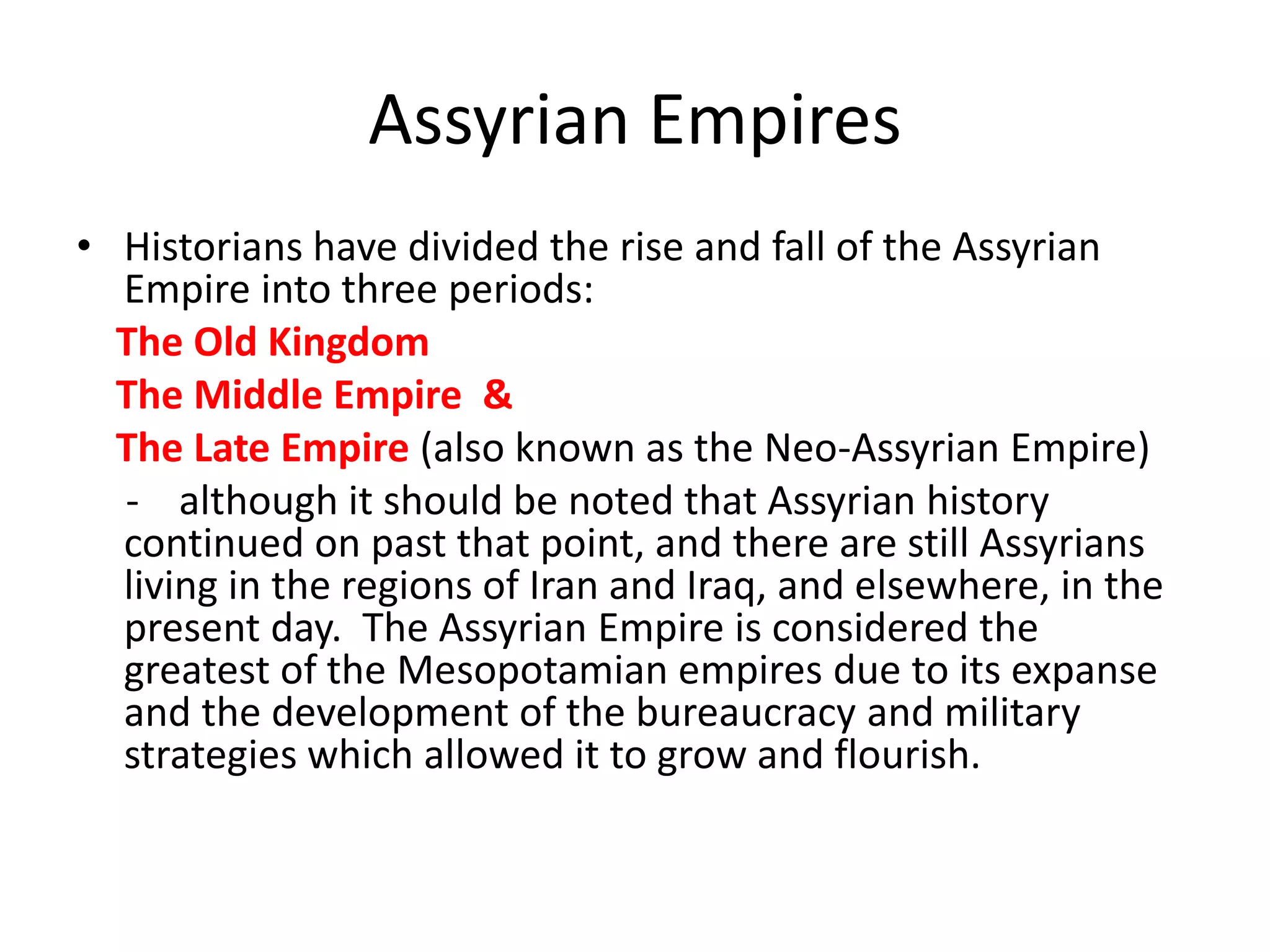Assyrian Civilization | PPTX