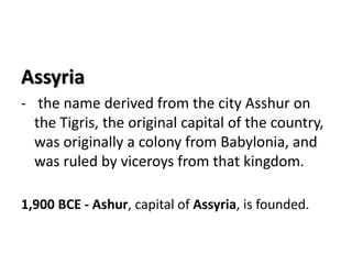 Assyrian Civilization | PPTX