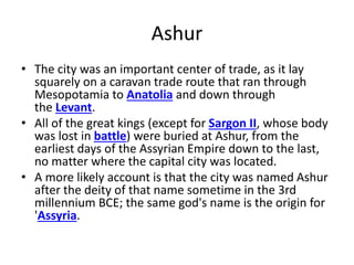 Assyrian Civilization | PPTX