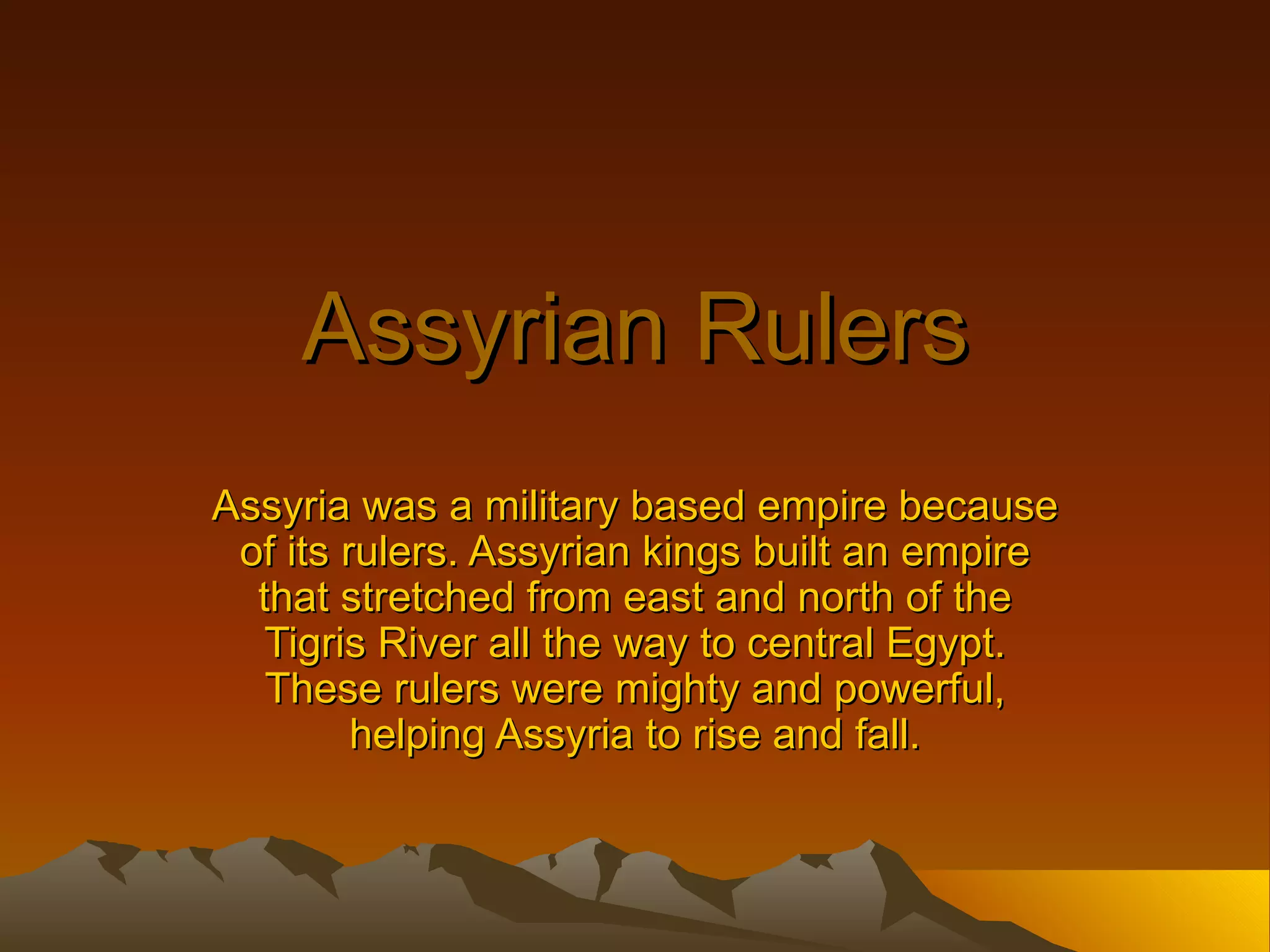 Assyria Power Point Presentation | PPT