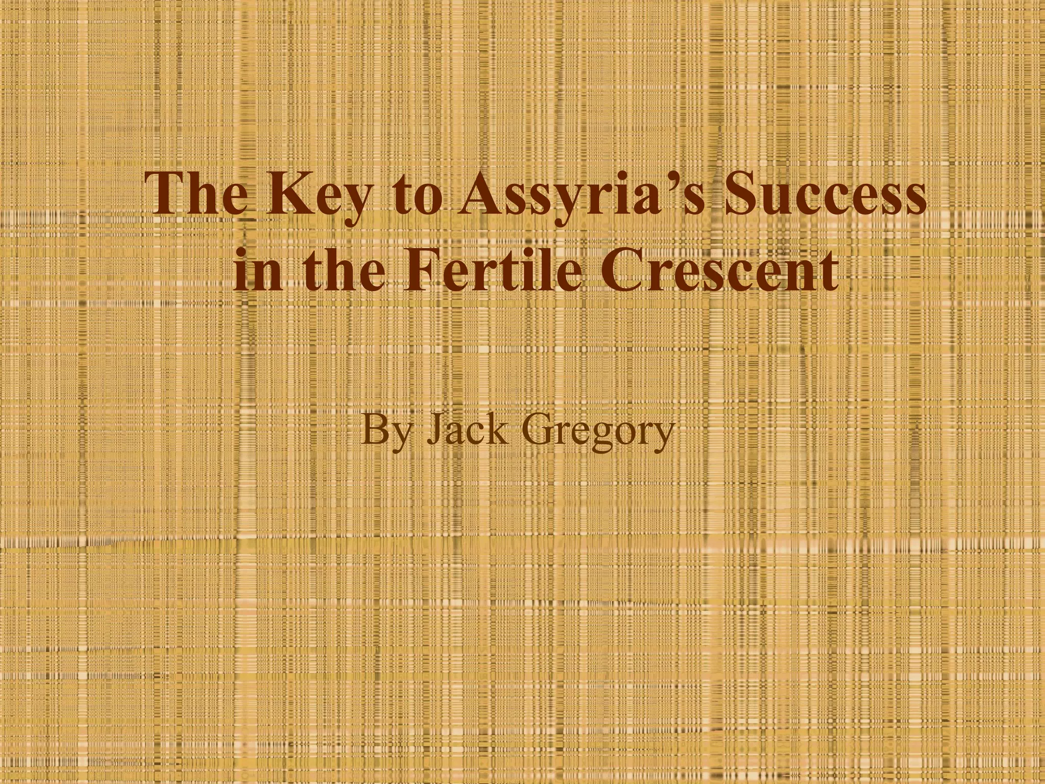 Assyria Power Point Presentation | PPT