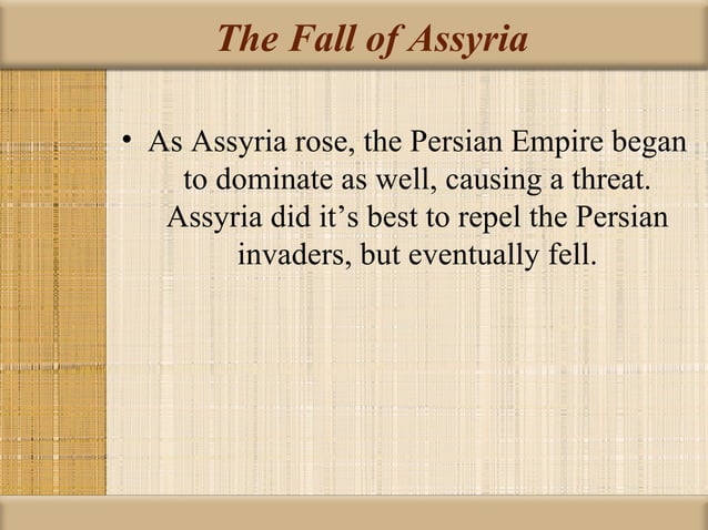 Assyria Power Point Presentation | PPT | Religion & Spirituality