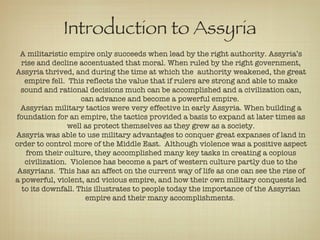 Assyria Project | PPT