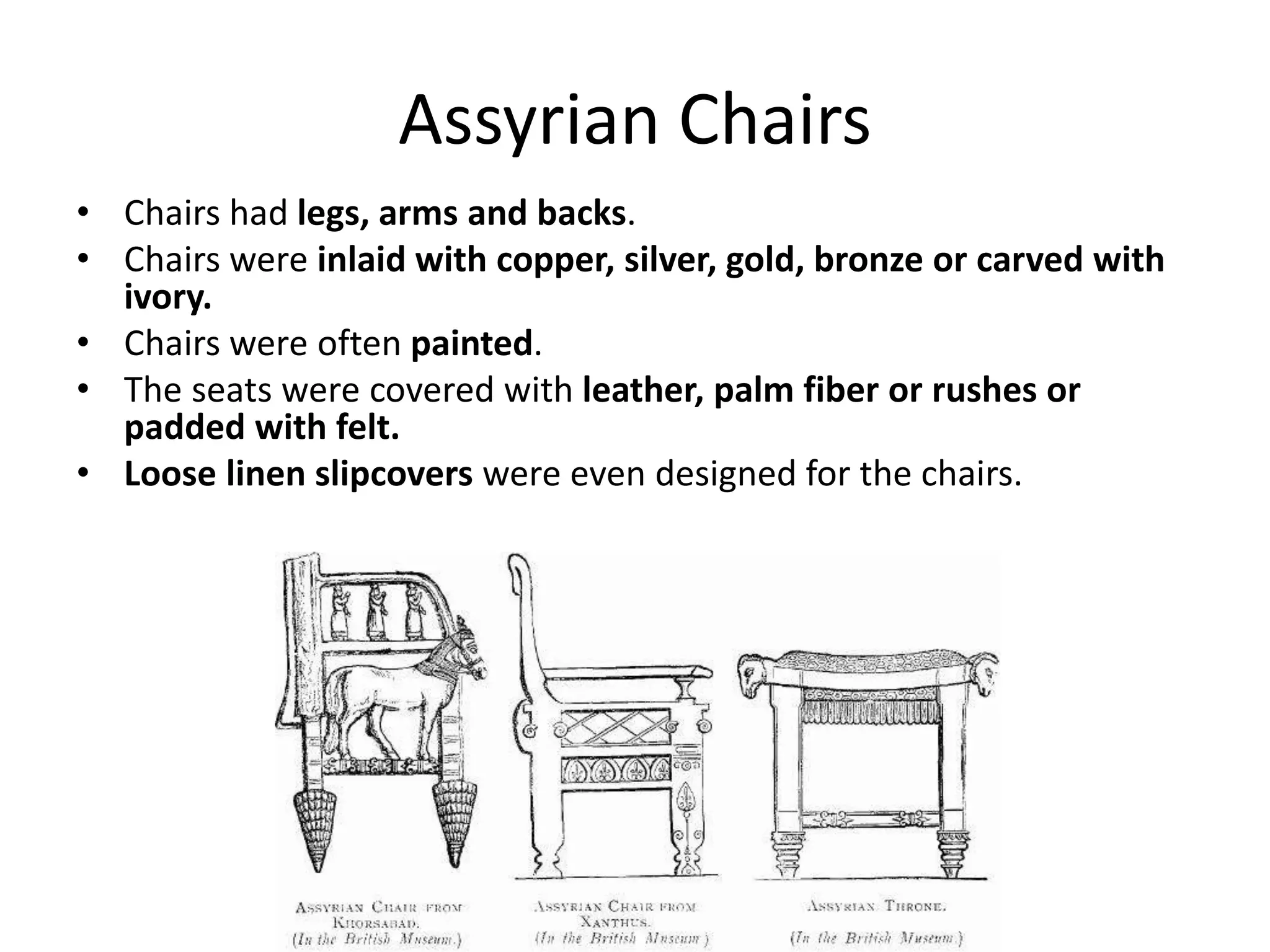 Assyrian furniture | PPTX