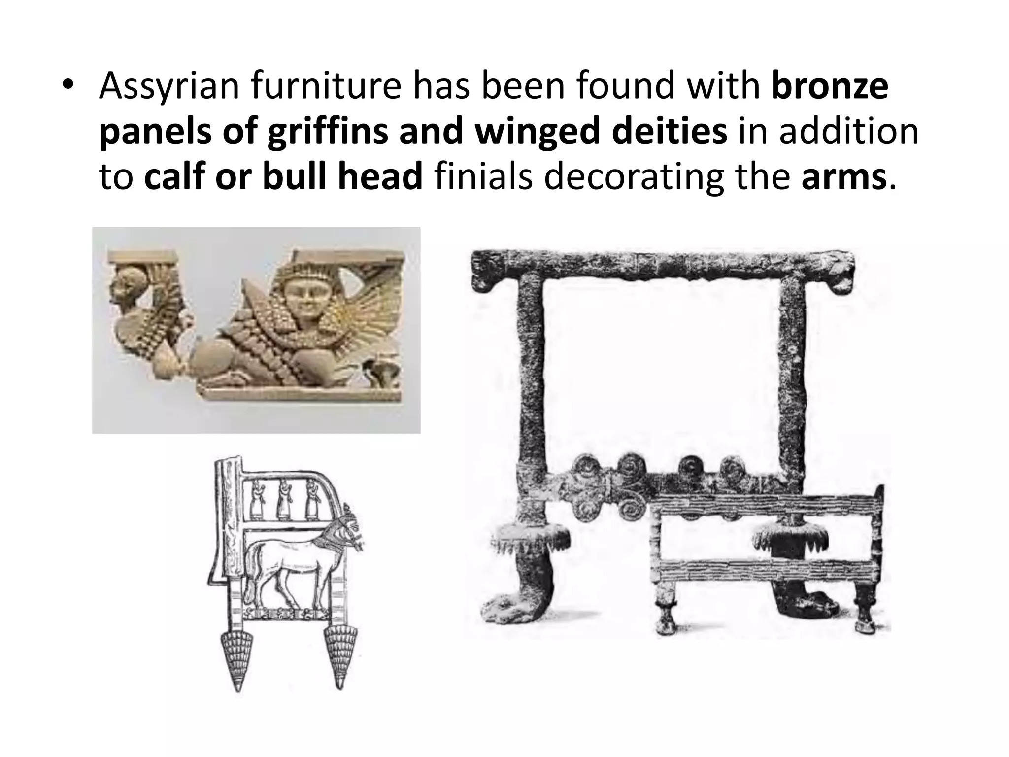 Assyrian furniture | PPTX