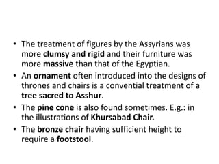Assyrian furniture | PPTX