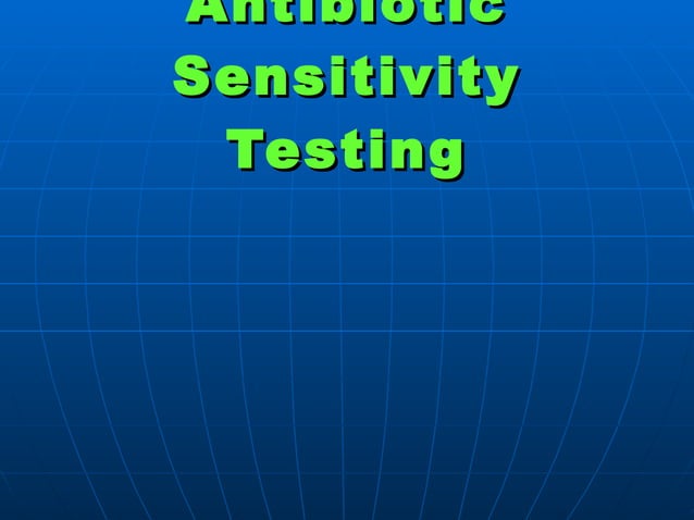 antibiotic-sensitivity testing | PPT | Infectious Diseases | Diseases ...