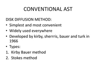 antibiotic susceptibility testing | PPTX