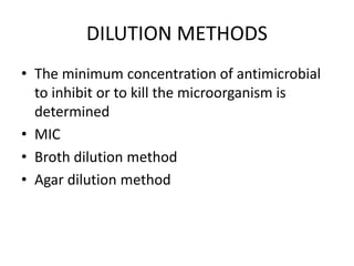 antibiotic susceptibility testing | PPTX