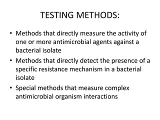 antibiotic susceptibility testing | PPTX