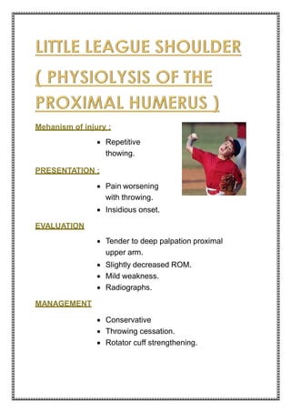 SPORTS INJURIES OF UPPER EXTREMITIES | PPTX