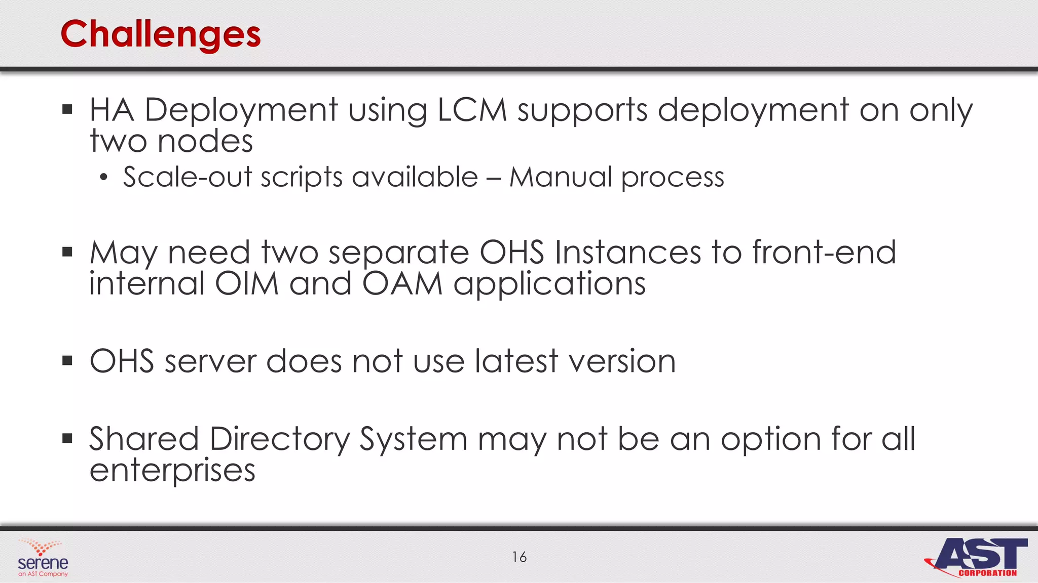 Identity and Access Management Deployment using Lifecycle Management ...