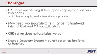 Identity and Access Management Deployment using Lifecycle Management (LCM) | PPT