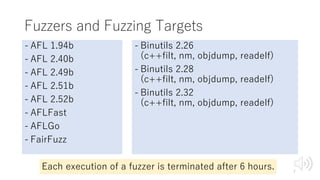 A Quantitative Comparison of Coverage-Based Greybox Fuzzers | PPTX