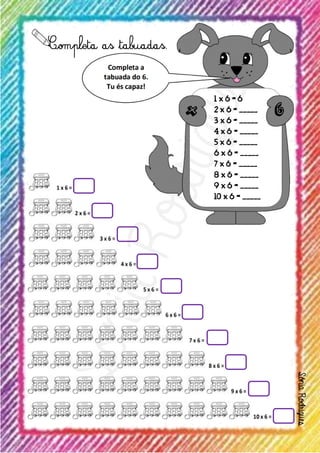 As tabuadas divertidas - tabuada do 1, 2, 3, 4, 5, ... | PDF