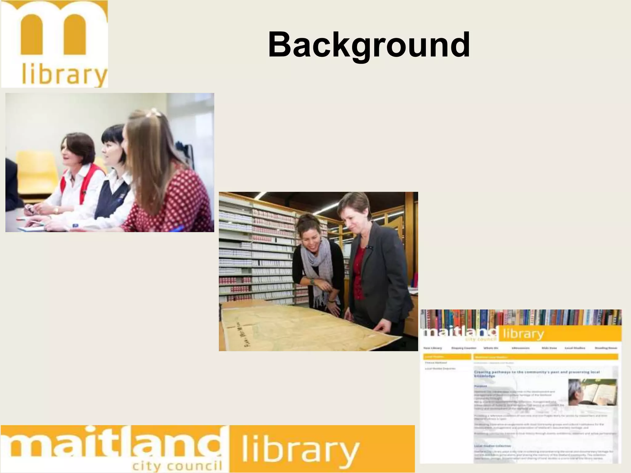 A staff training story from Maitland City Library by Peter Woodley | PPT