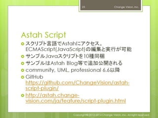 Astah Plug-ins 作ろう！試そう！プラグイン！ | PPT