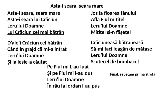 Asta_i seara_seara mare colinda ortodoxa | PPT