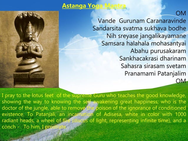 Astanga yoga mantra | PPT