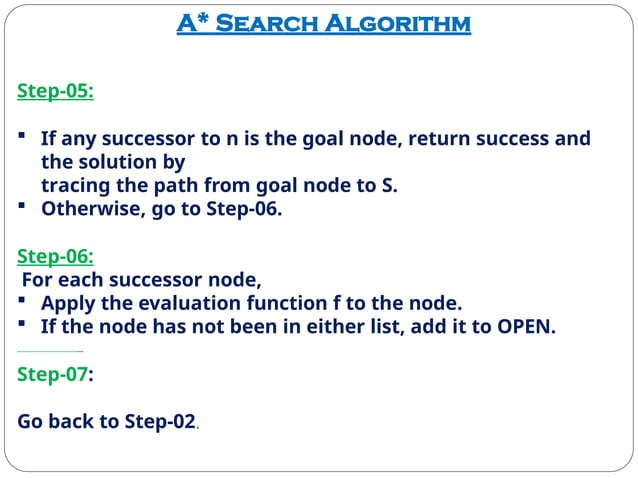 A Star Algorithm in Artificial intelligence | PPTX