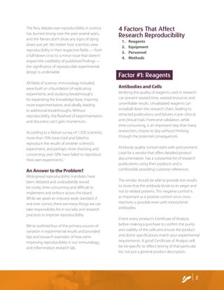 4 Factors That Affect Research Reproducibility | PDF