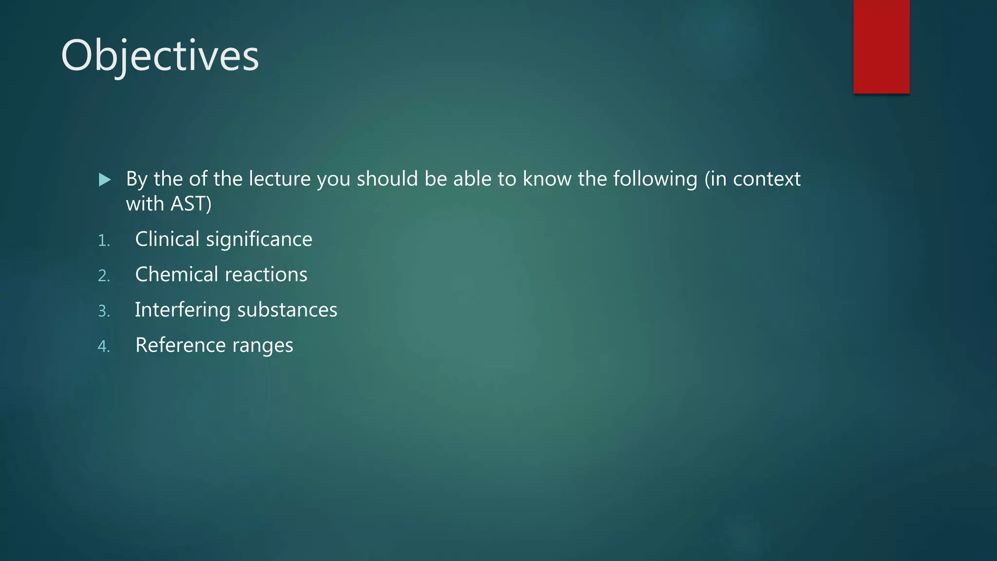 Ast(aspartate transaminase | PPTX | Chemistry | Science