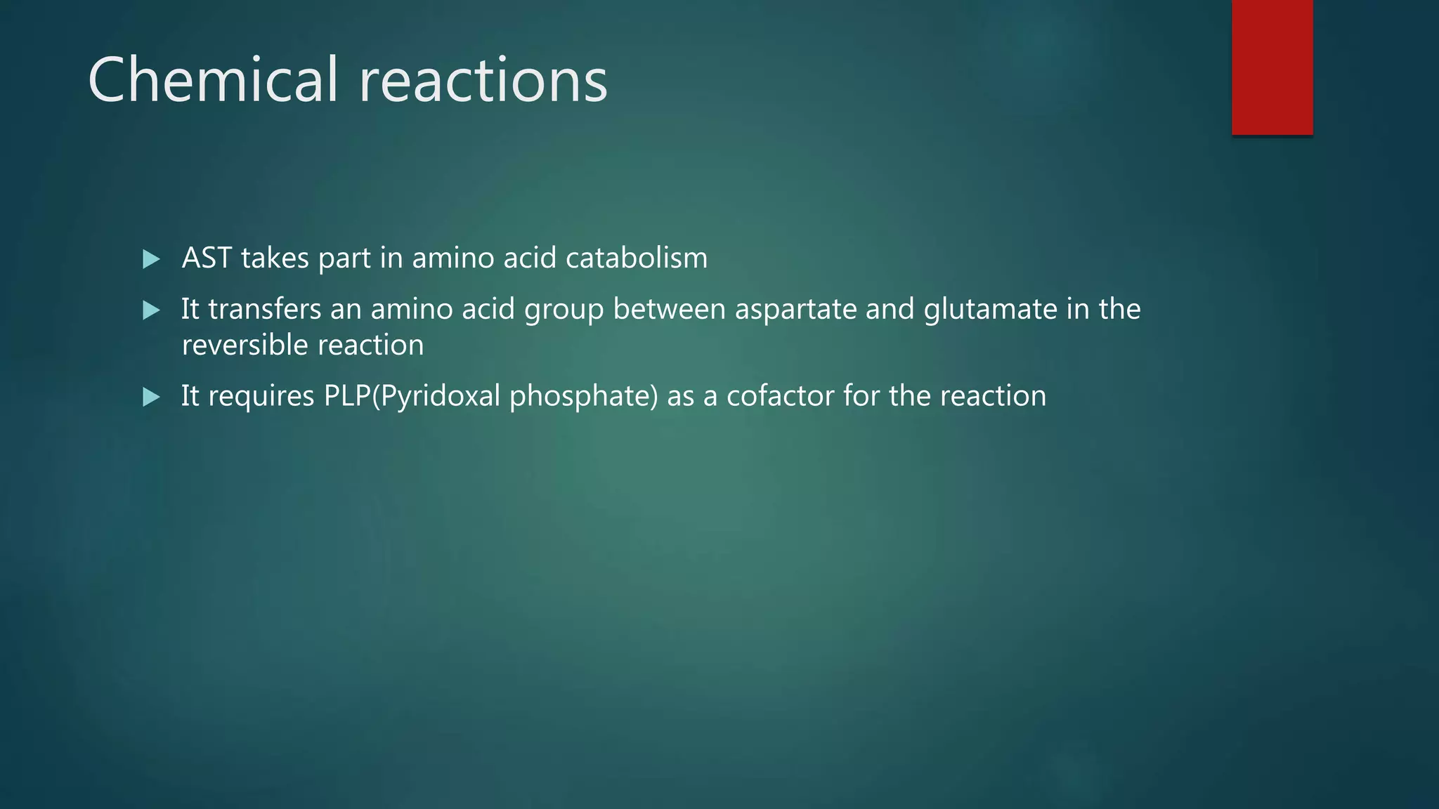 Ast(aspartate transaminase | PPTX | Chemistry | Science