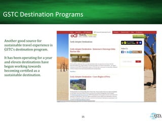 ASTA Sustainable Travel Presentation | PDF