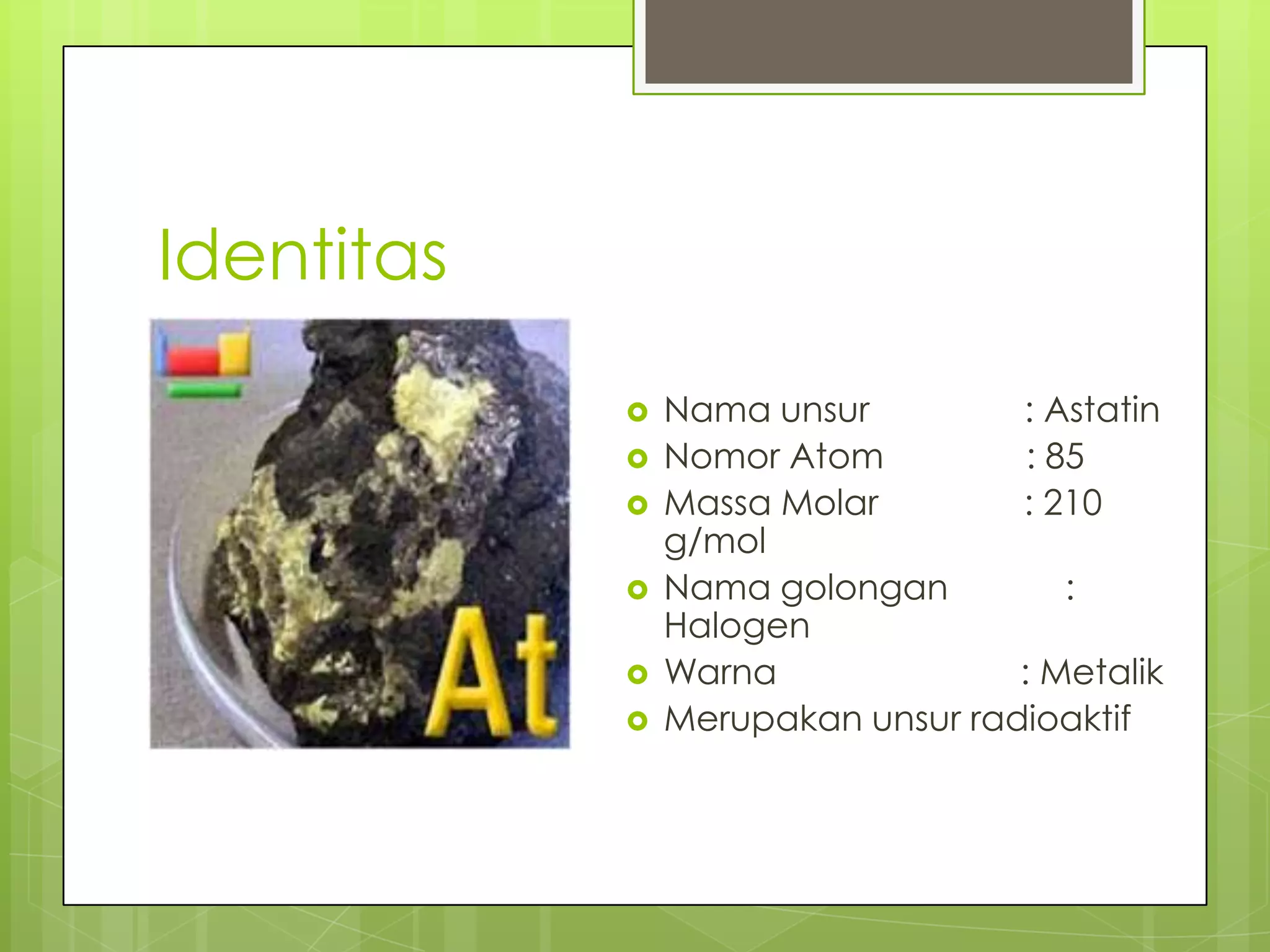 Unsur Radoaktif Astatin | PPTX