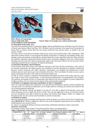 A statistical analysis of cockroach and rodent’s infestation | PDF