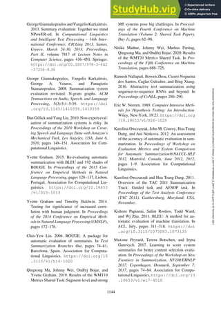 A Statistical Analysis Of Summarization Evaluation Metrics Using Resampling Methods | PDF