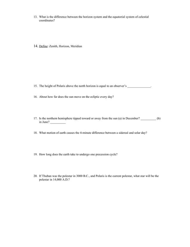 Ast Ch 01 Ques | PDF