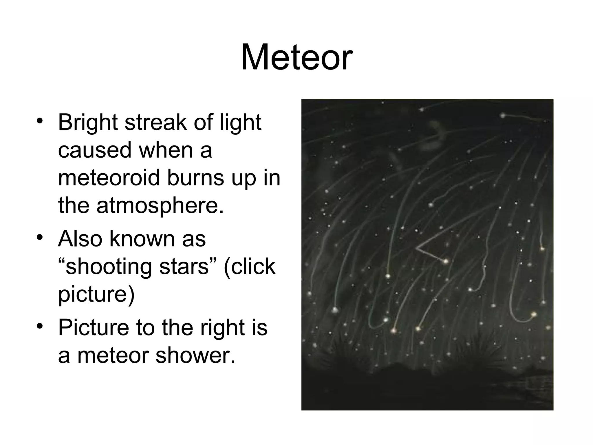 Asteroids, Comets, and Meteors | PPT