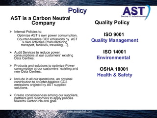 Ast Corporate Presentation 09 | PPT