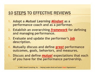 10 Steps to Performance Reviews | PDF | Human Resources | Business