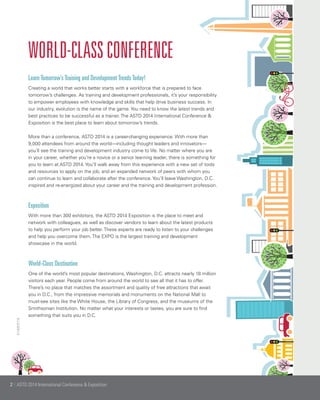 ASTD 2014 International Conference and Exposition (Brochure) | PDF
