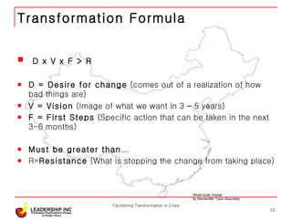 Facilitating Transformation in Crisis | PPT