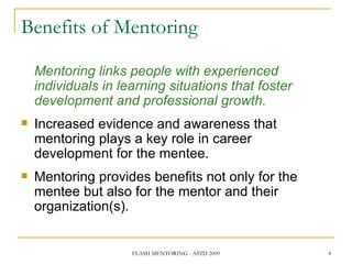 Flash Mentoring: Transferring Knowledge and Experience in a Busy World ...