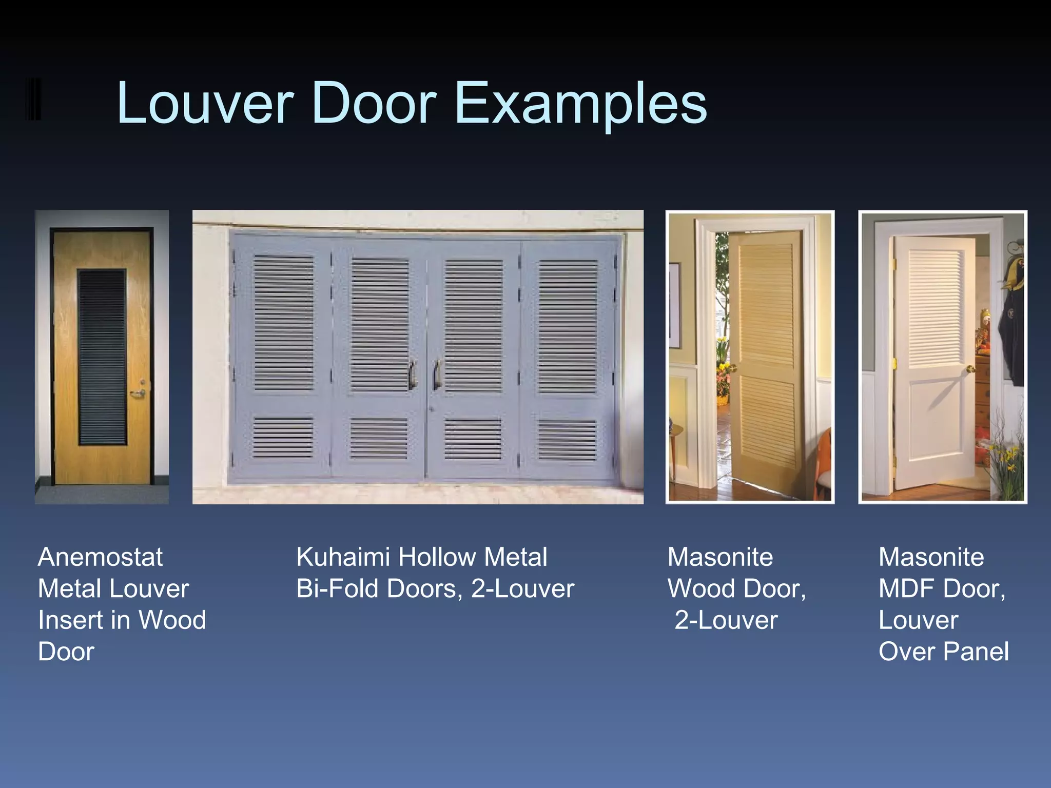 The Door & Frame Schedule | PPT