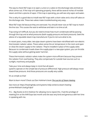 A Steam Heating Primer | PDF | Chemistry | Science