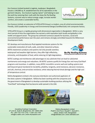 Astec in Bangladesh - Increasing Sustainability | PDF