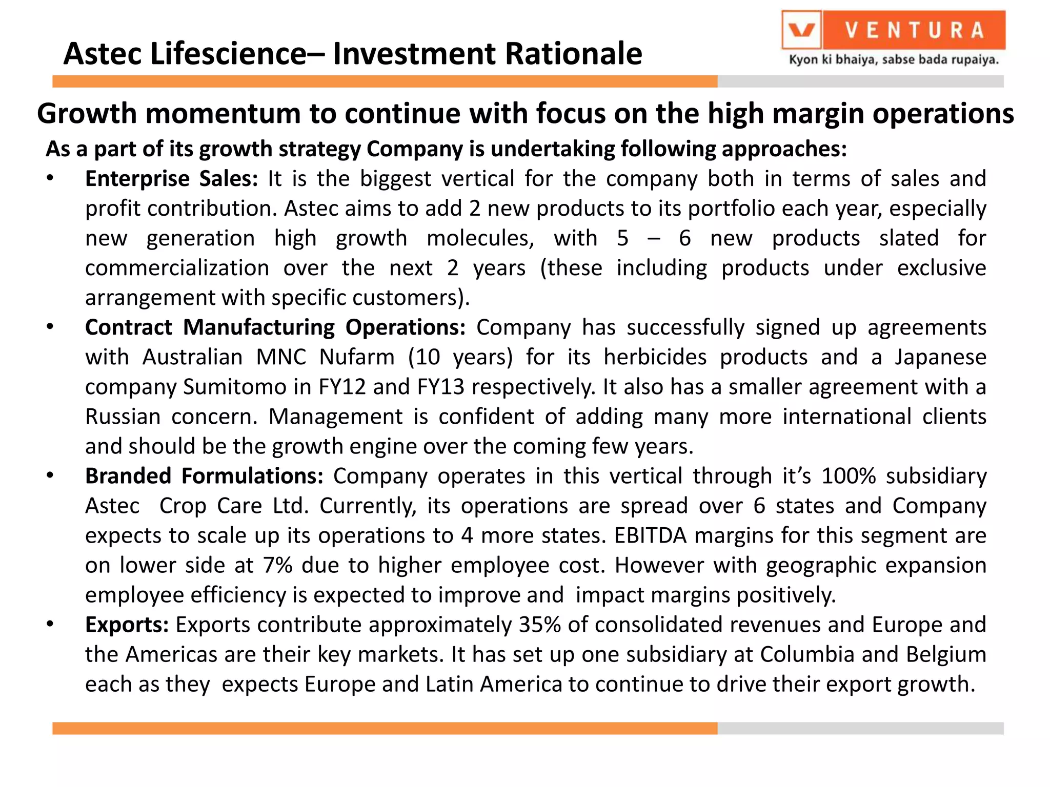 Astec LifeSciences Ltd. | PPTX