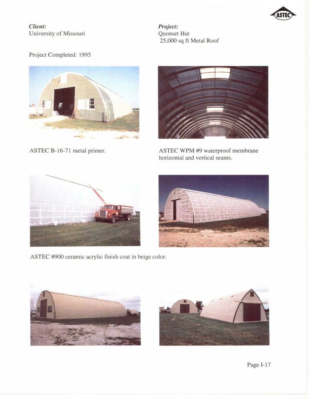 Astec Metal Roof Projects | PDF