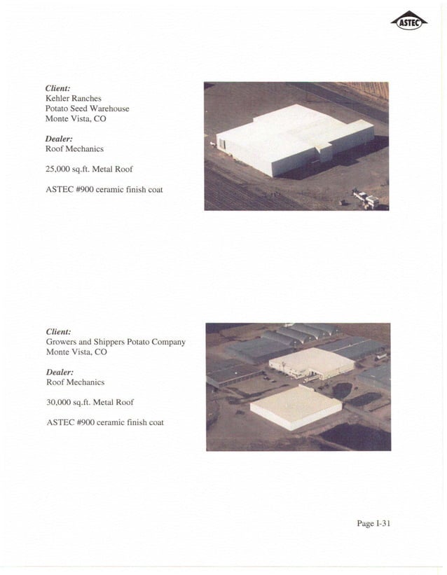 Astec Metal Roof Projects | PDF